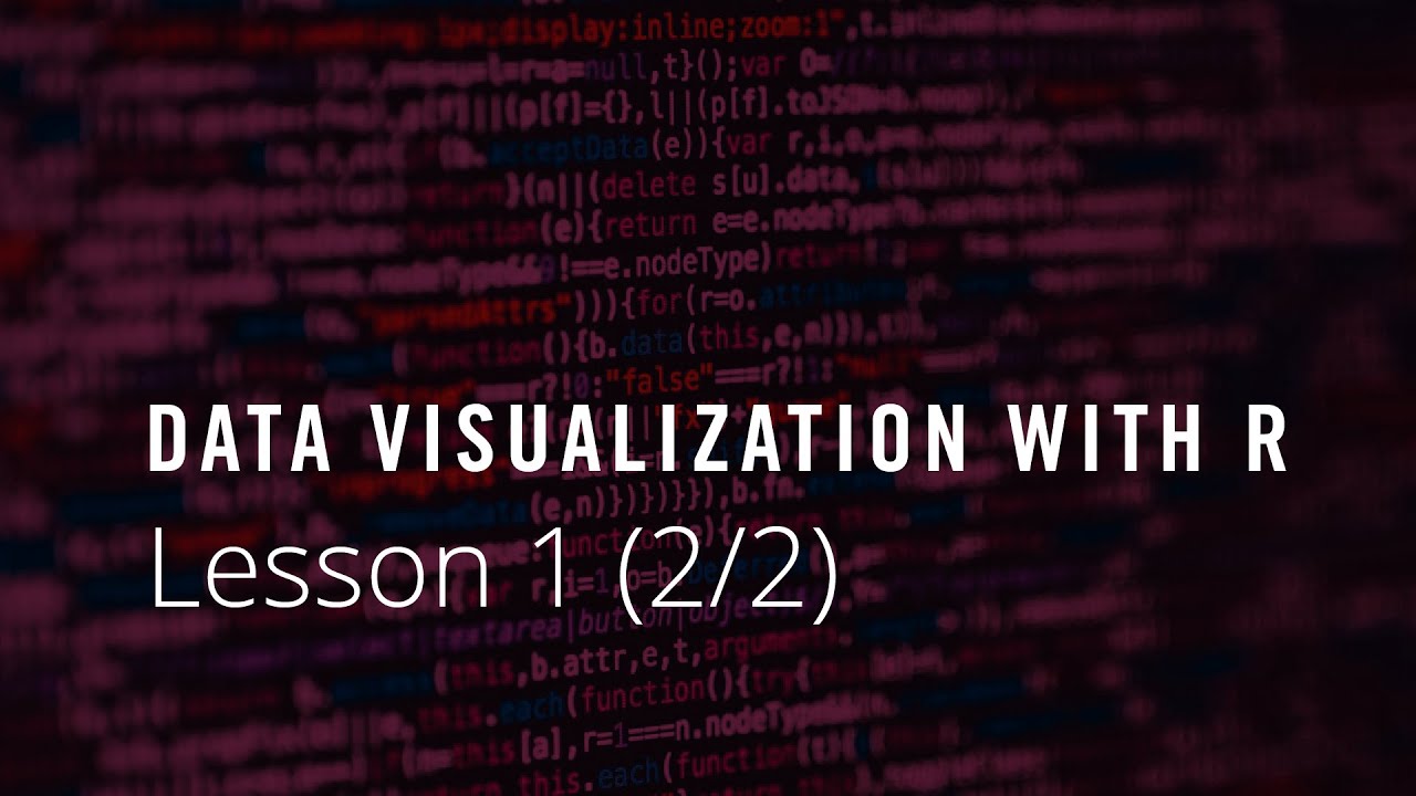 Data Visualization With R Lesson 1 Getting Started 2 2 Quadexcel