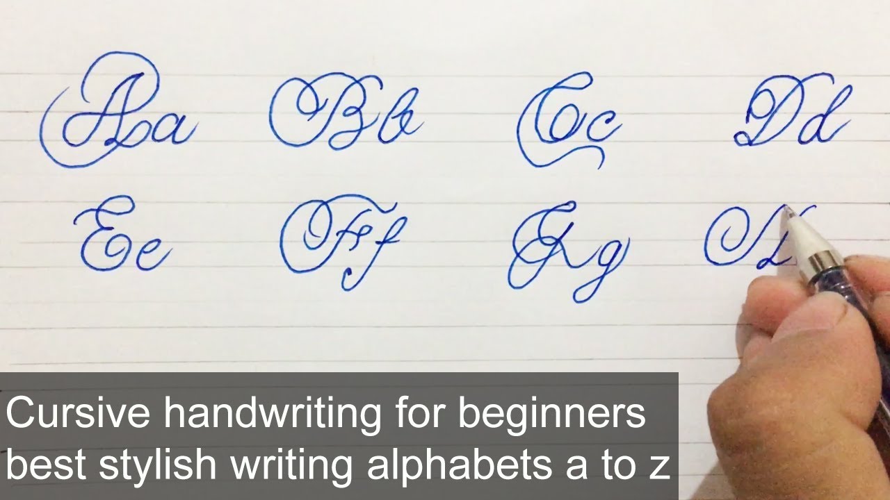 Calligraphy Cursive Writing Calligraphy Stylish Alphabets A To Z