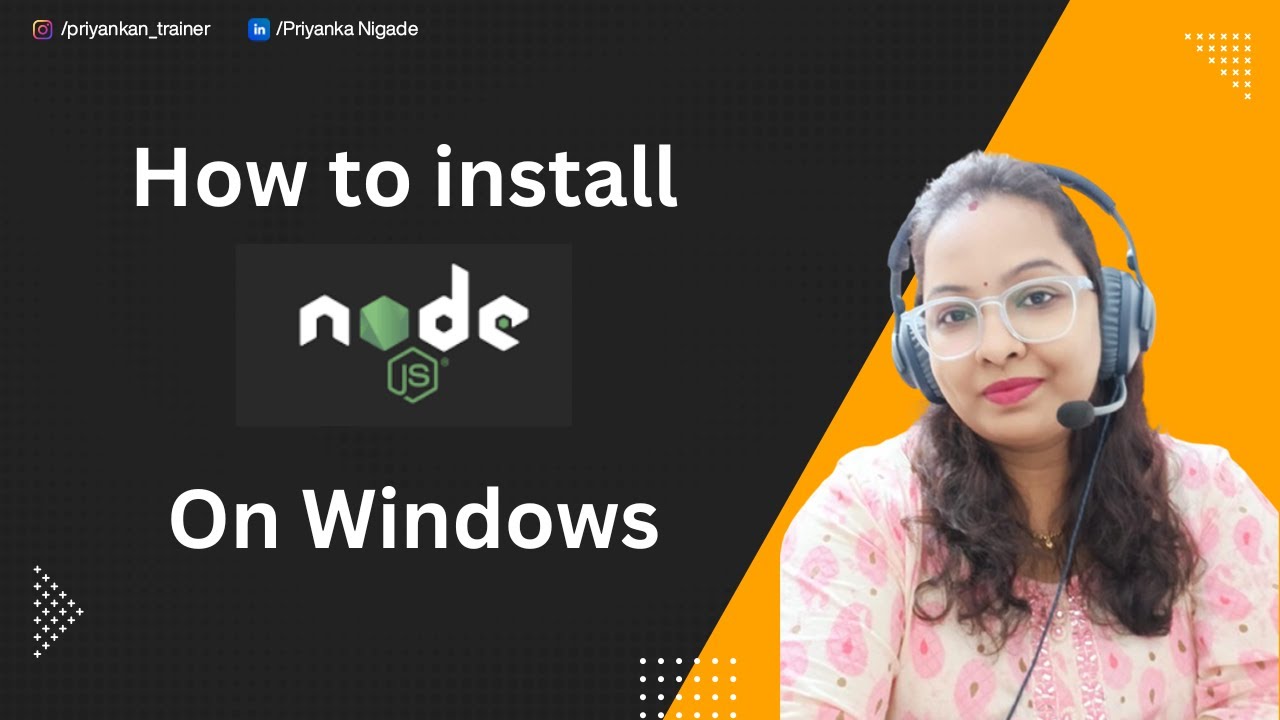How To Install Node Js On Windows Youtube