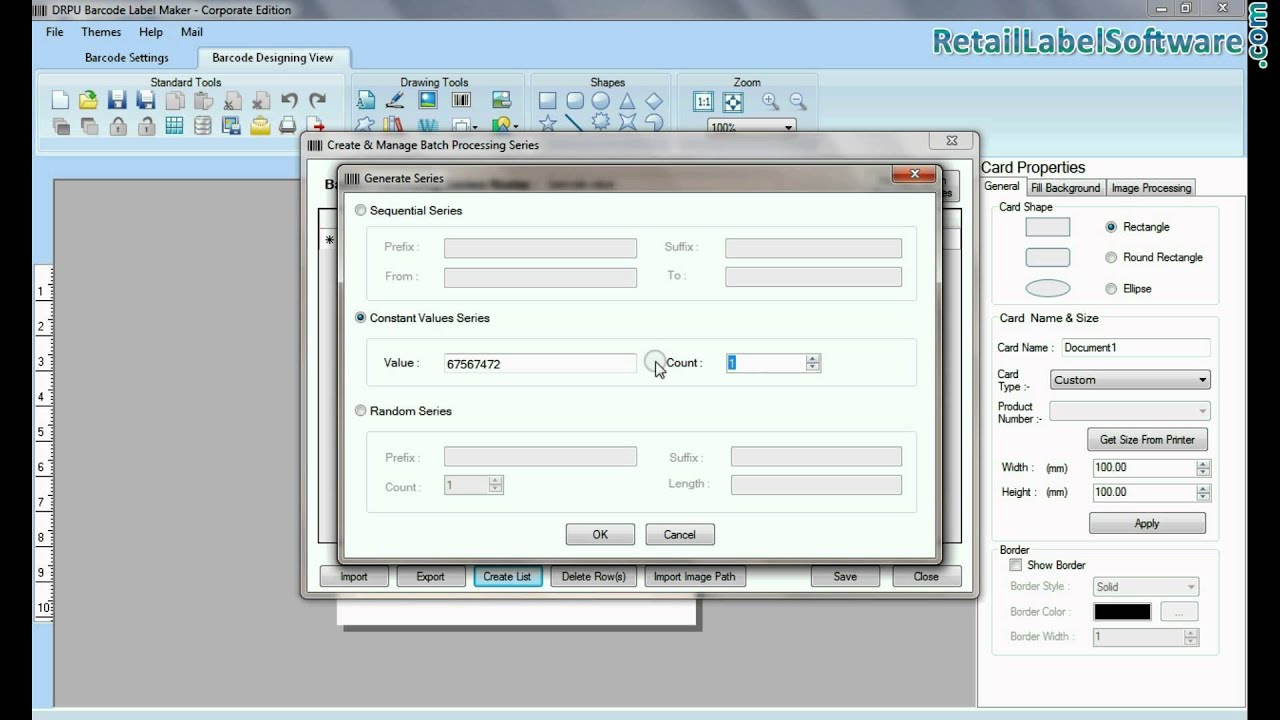 Process To Use Batch Processing Feature Of Drpu Barcode Label Maker