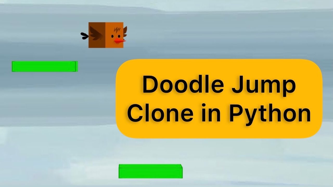 Make Doodle Jump Style Game In 1 Minute Python Youtube