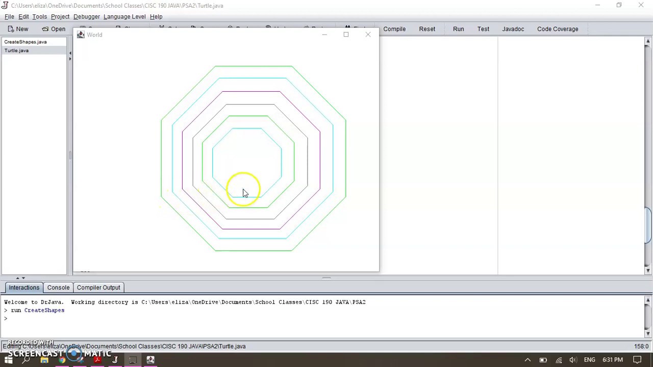Create Shapes In Java Youtube