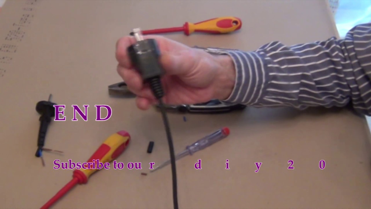How To Replace A Power Cord Plug How To Change Electrical Cord Plug