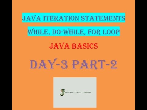 Java Tutorial For Beginners Java Iteration Statement While Do