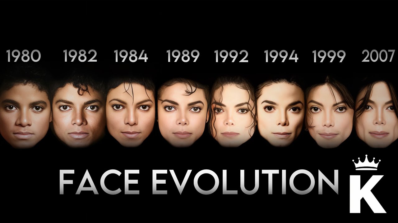 La Evolución Del Rostro De Michael Jackson 1965 2009 The King Is