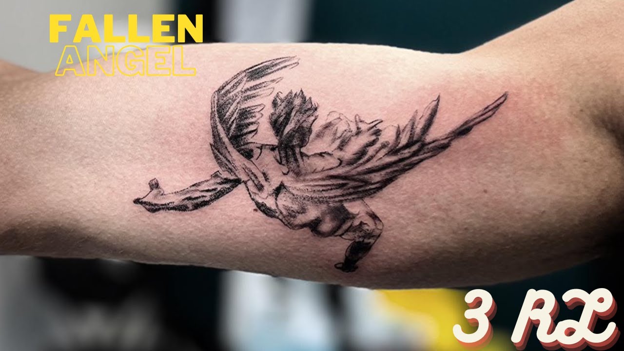 Fallen Angel Tattoo For Women
