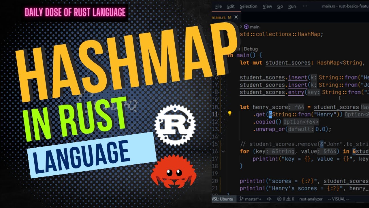 Rust Hashmaps Real World Examples And Use Cases Youtube