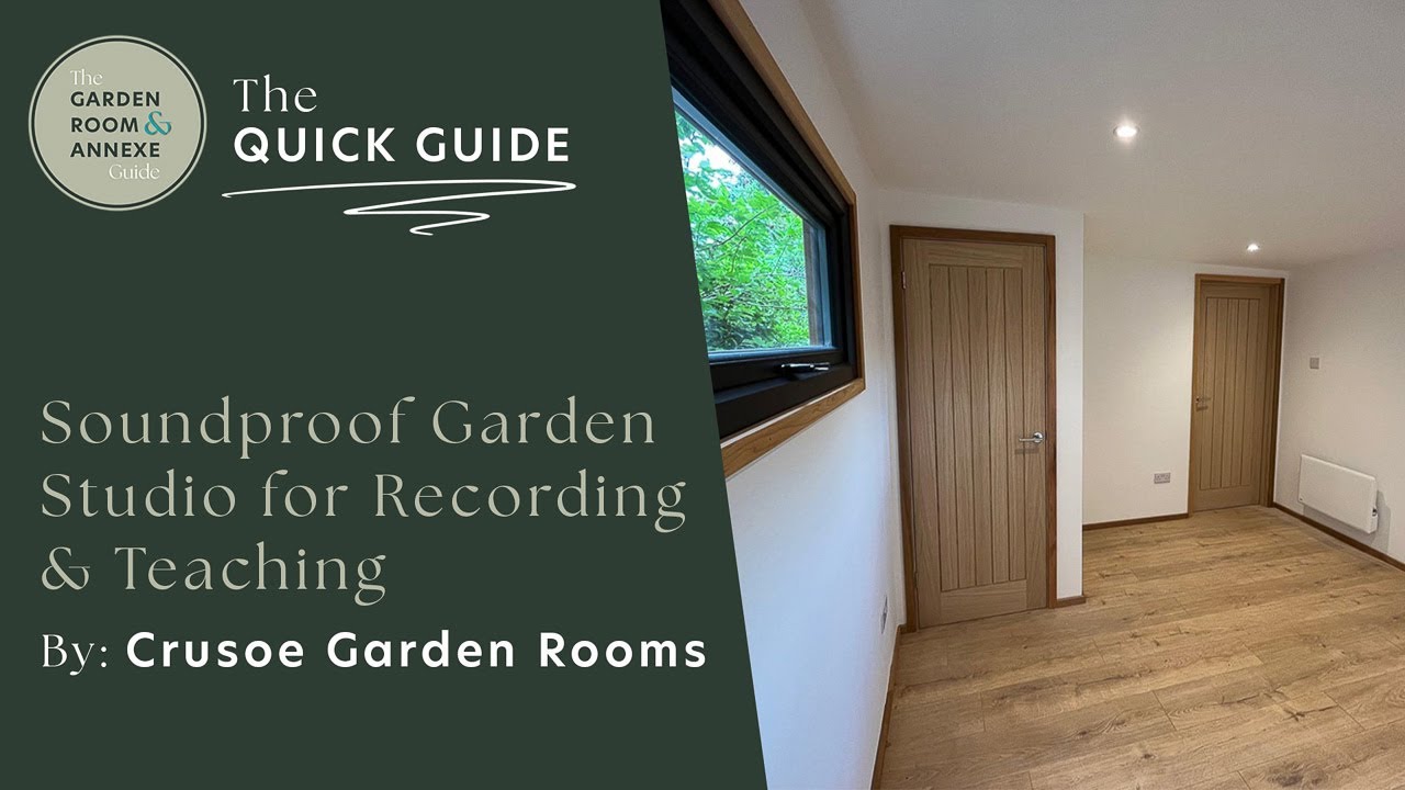 Soundproof Garden Studio For Recording Teaching Youtube