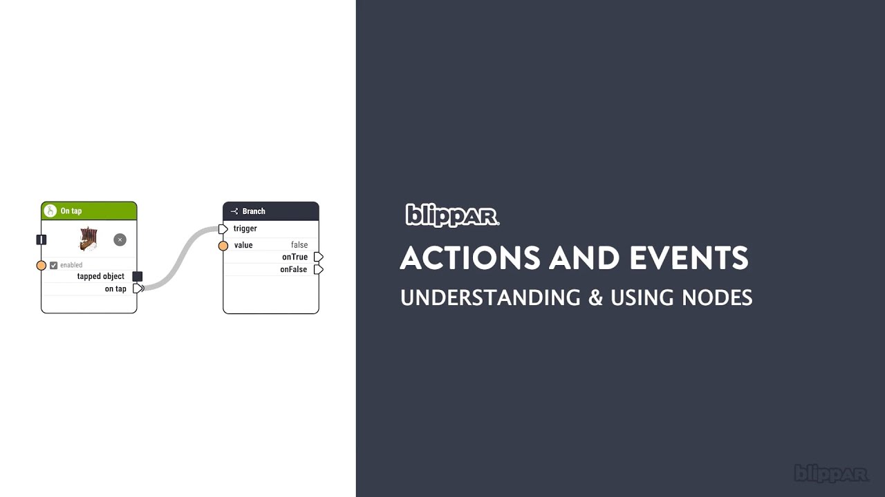 Actions Events Using Nodes Youtube