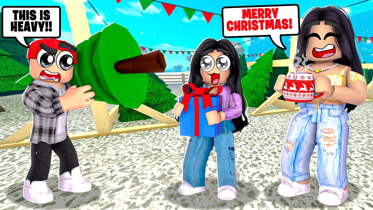 Christmas Morning Routine Bloxburg Family Roleplay Youtube