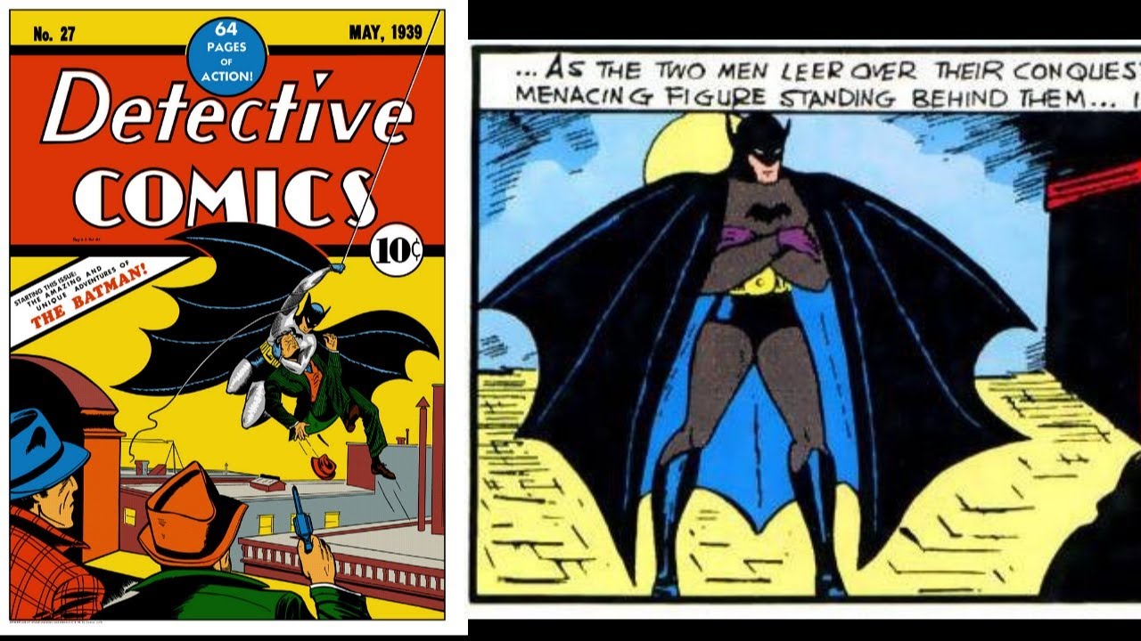 First Appearance Of Batman In Comics