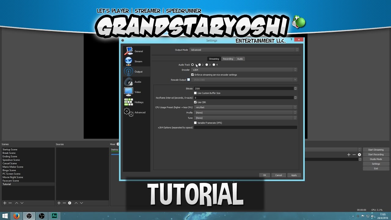 How To Stream Using Obs Studio Stream Tutorial Youtube