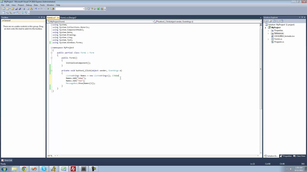 C Beginners Tutorial 12 Lists Youtube