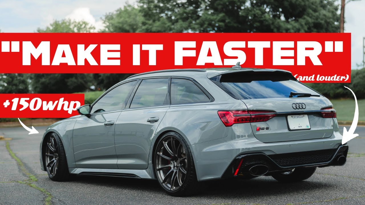 The Audi Rs6 Avant Is A Beast With Just A Tune And Exhaust Youtube