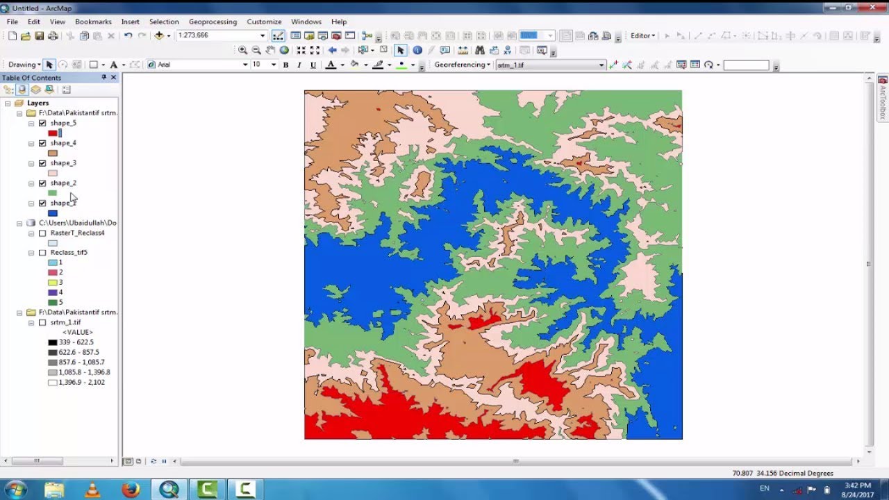 Reclassify Convert Raster To Shapefile Shapefile Creation From Dem