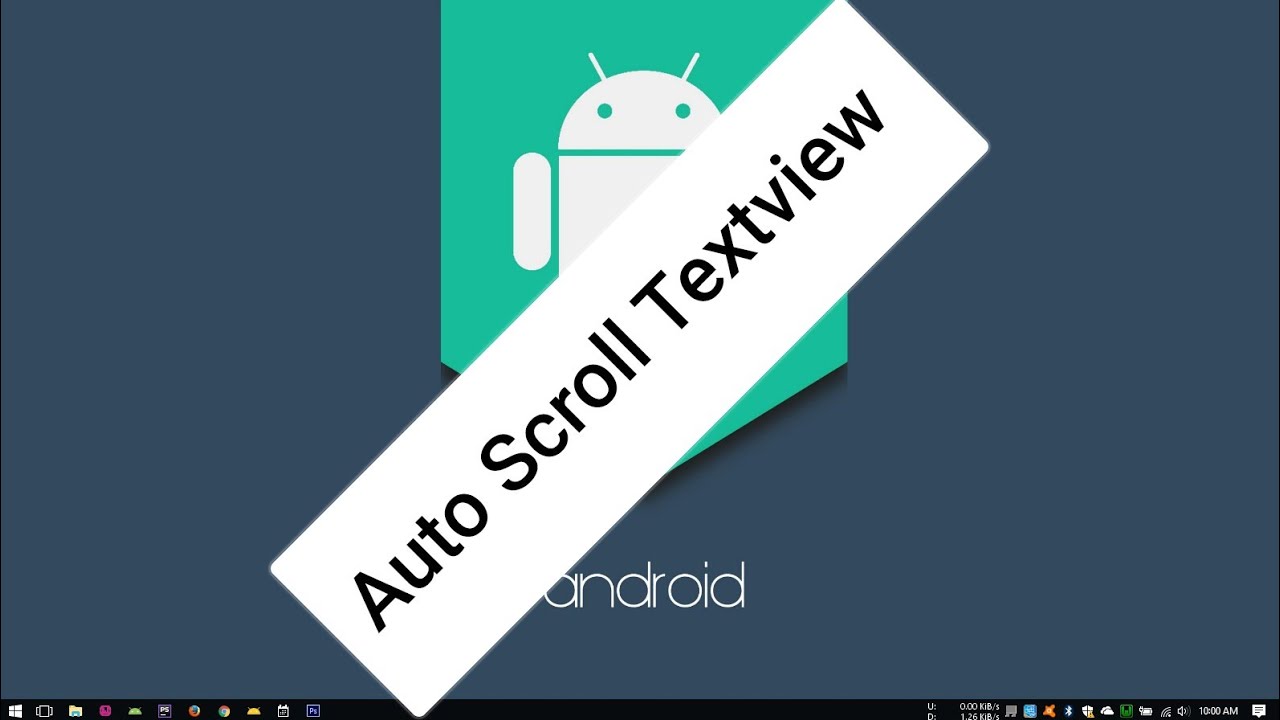 Android Tutorial Kotlin 19 Auto Scroll Textview Youtube