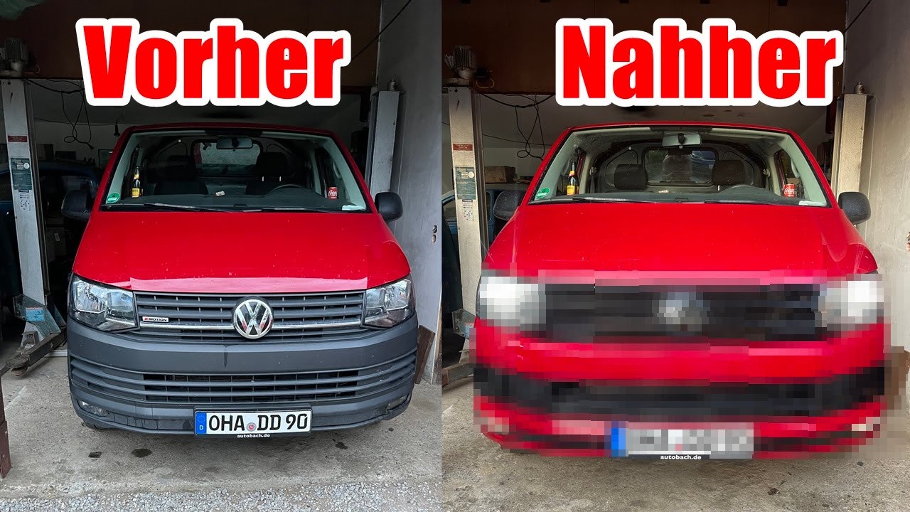 Vw T6 Frontumbau Multivan Youtube