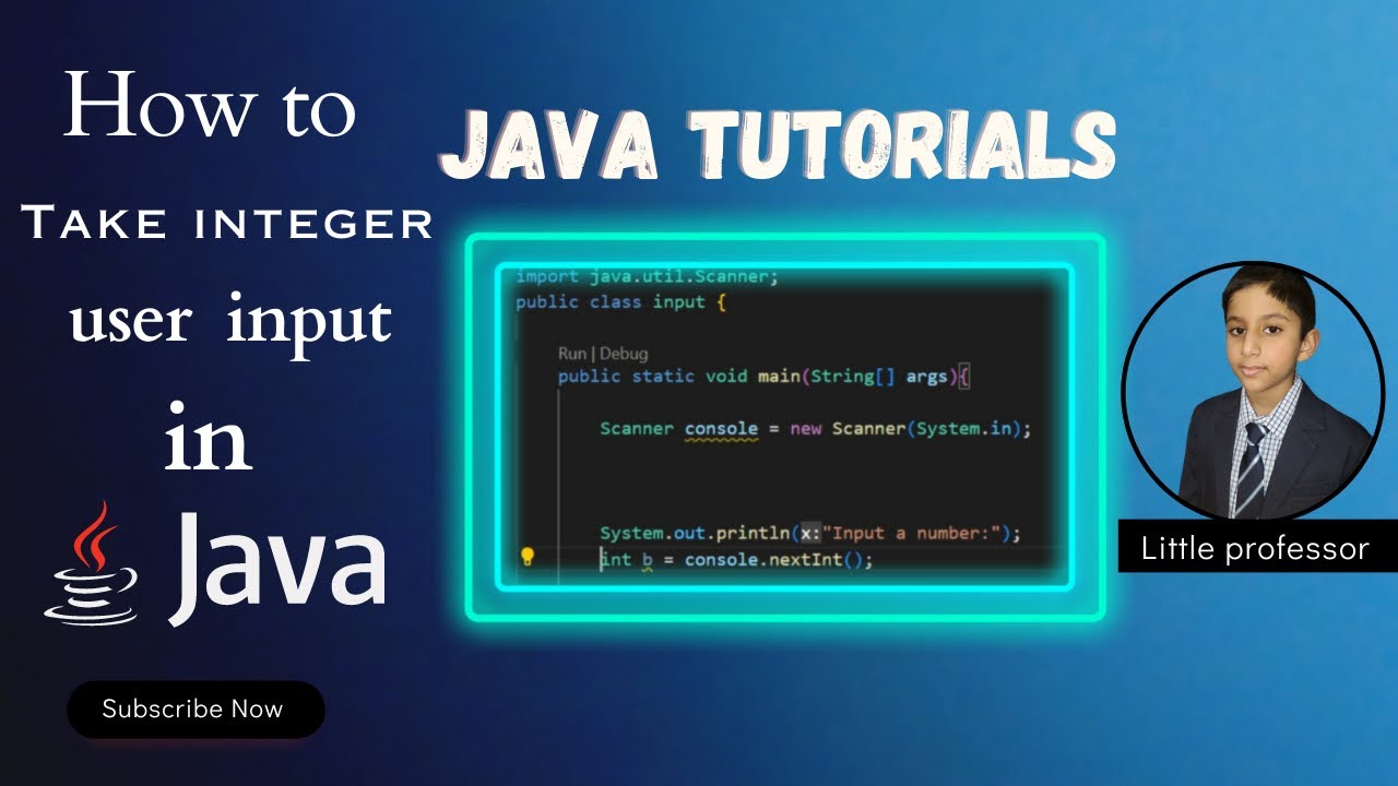 Watch This Little Professor Teach You How To Take Integer Inputs In