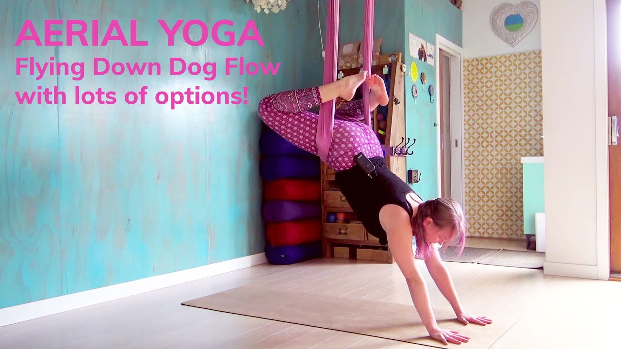Aerial Yoga Flying Down Dog Flow Youtube