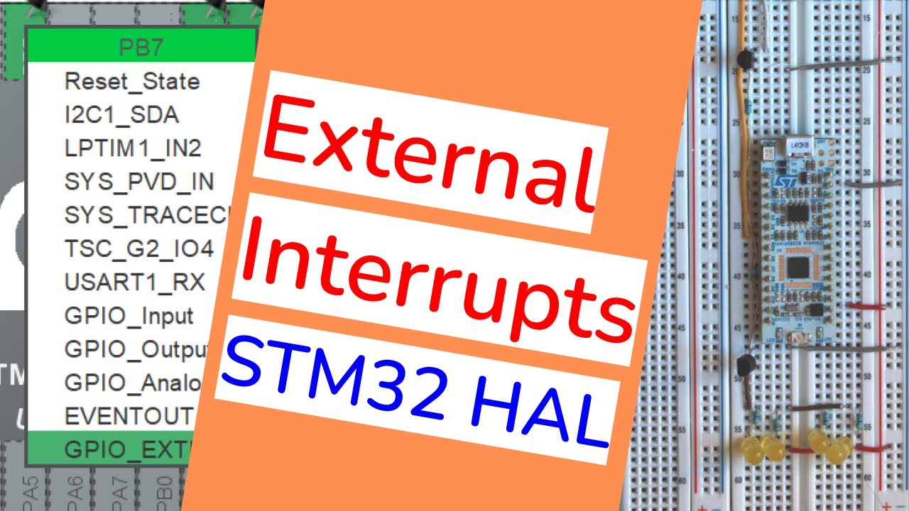 11 Stm32 Hal Api External Interrupts Youtube