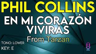 Phil Collins En Mi Corazón Vivirás Tarzan Spanish Version Karaoke