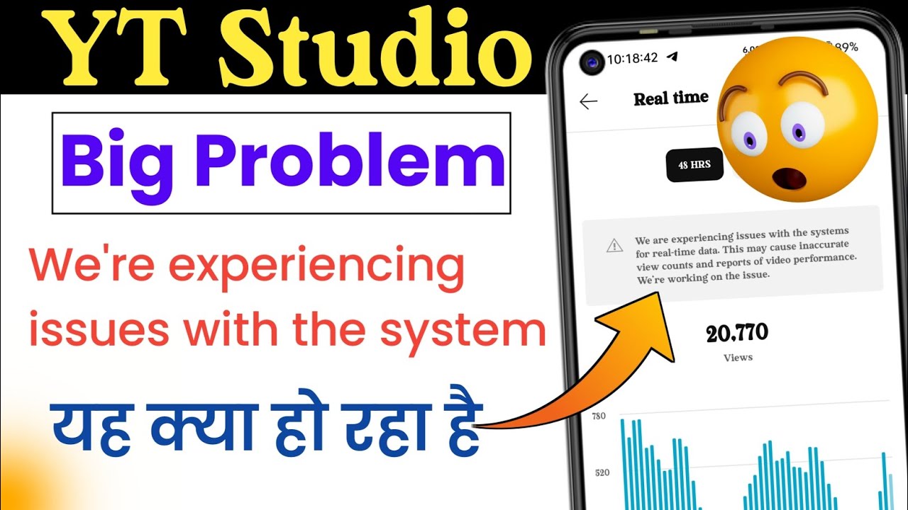 We Re Experiencing Issues With The Systems For Real Time Data Yt Studio