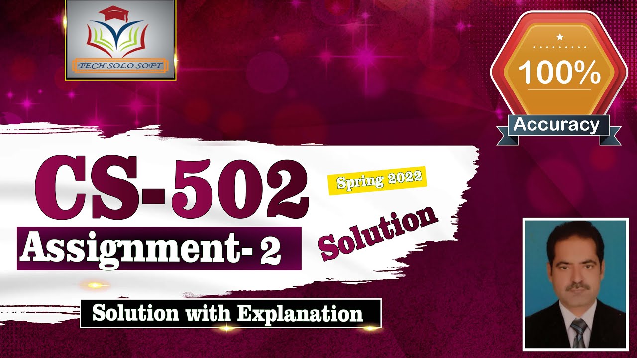 Cs502 Assignment 2 Solution Spring 2022 Cs502 Assignment No 02