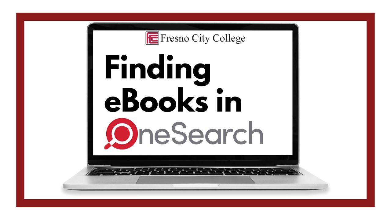 Finding Ebooks In Onesearch Youtube