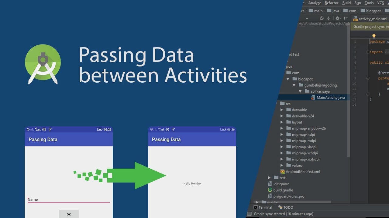 Passing Data Between Activities In Android Studio Youtube