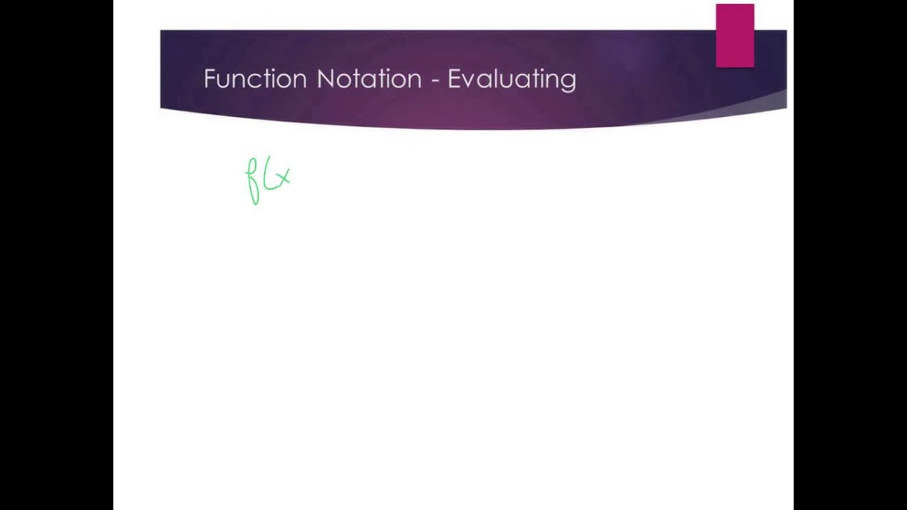 A1 U1 Lesson 2 Function Notation Youtube