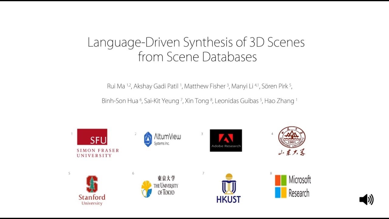 Text2scene Language Driven Synthesis Of 3d Scenes From Scene Databases