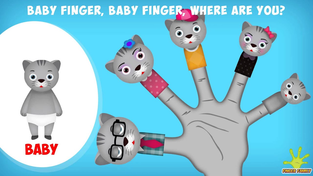 The Finger Family Cat Family Nursery Rhyme Cat Finger Family Songs