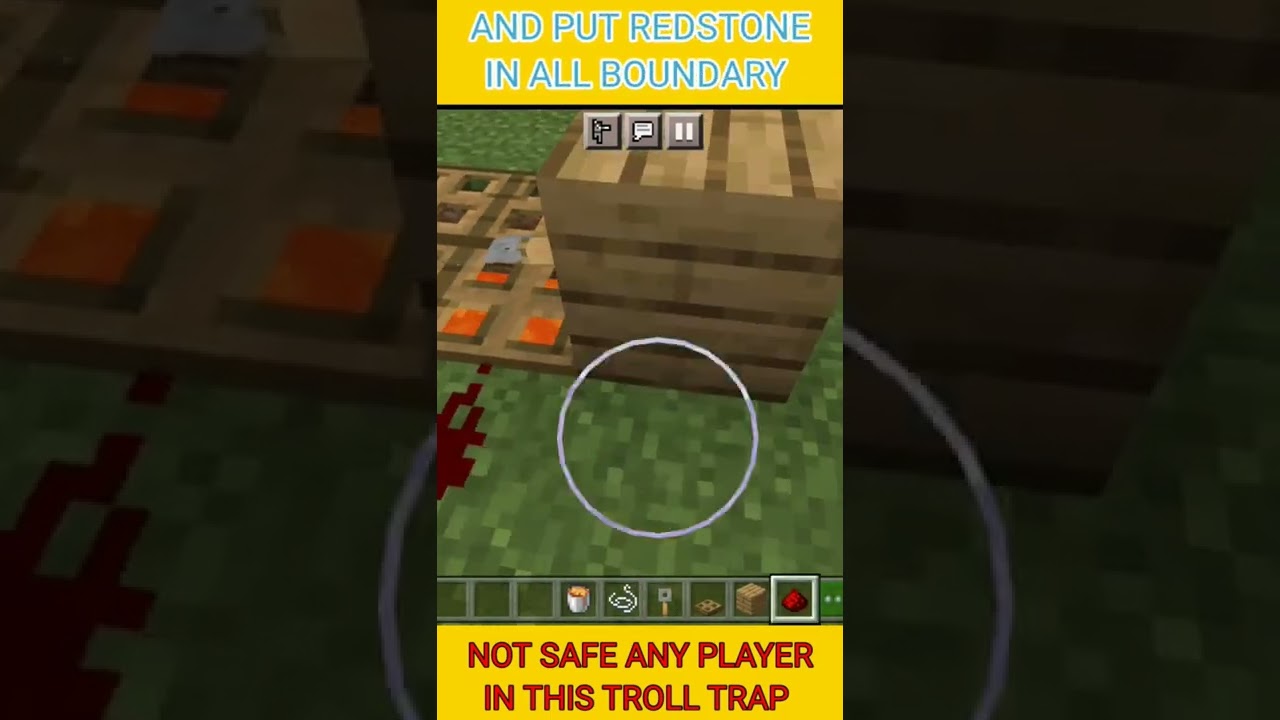 How To Make Troll Trap In Minecraft Youtube