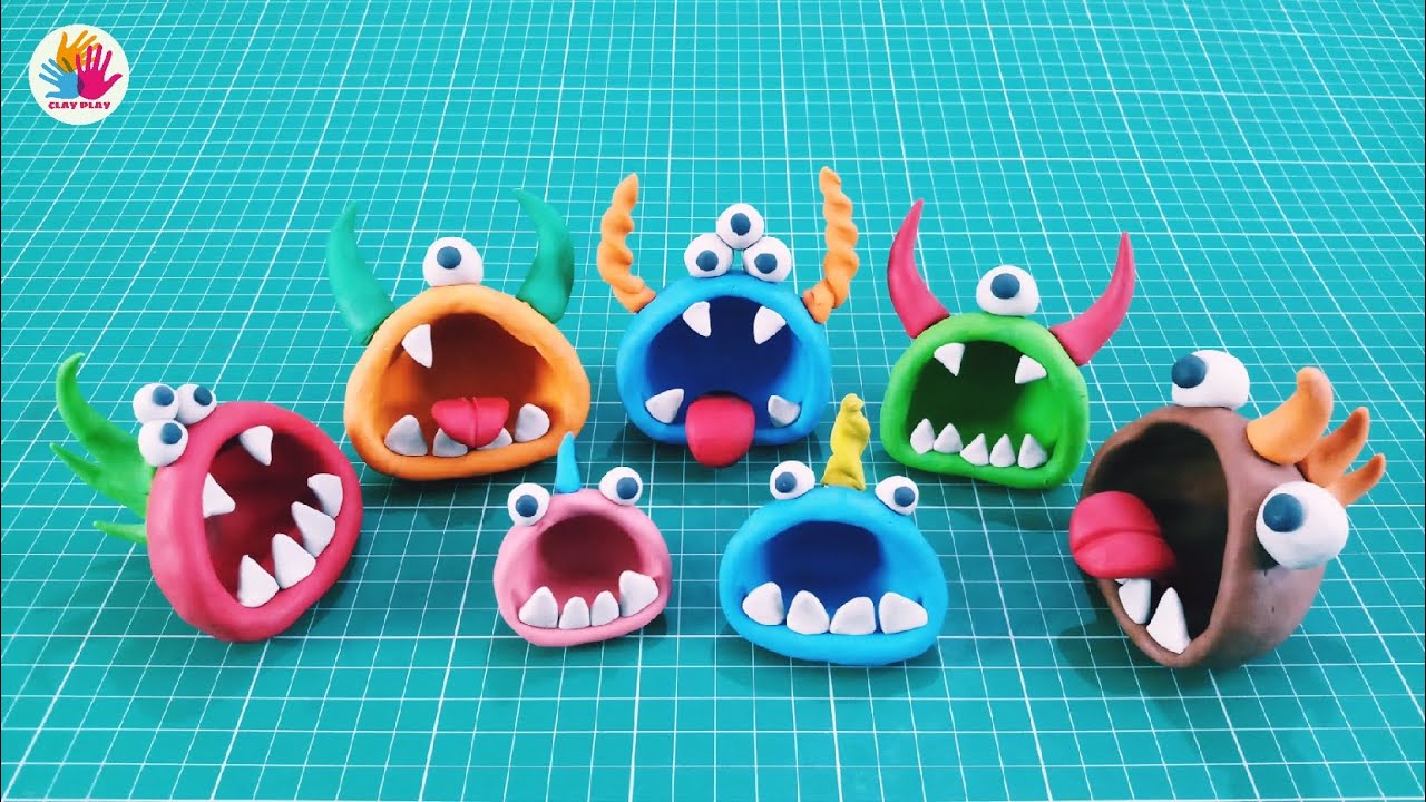 Diy Monster With Clay Halloween Monsters Clay Monster Tutorial For