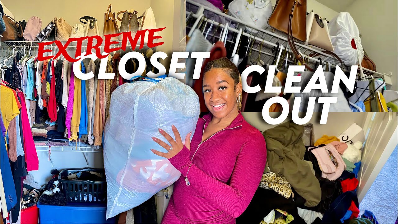 Extreme Closet Clean Out Decluttering Organization笙 Youtube
