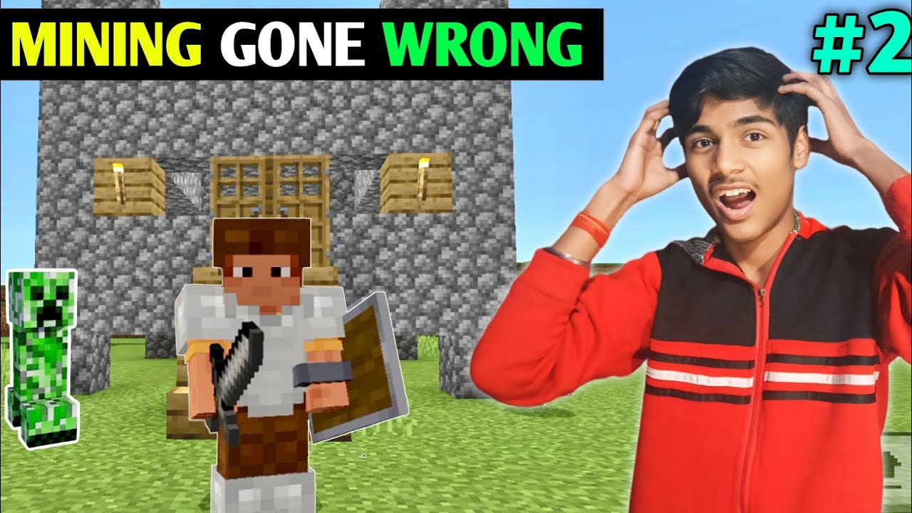 Minecraft But Mining Gone Wrong Minecraft Gameplay 2 Youtube