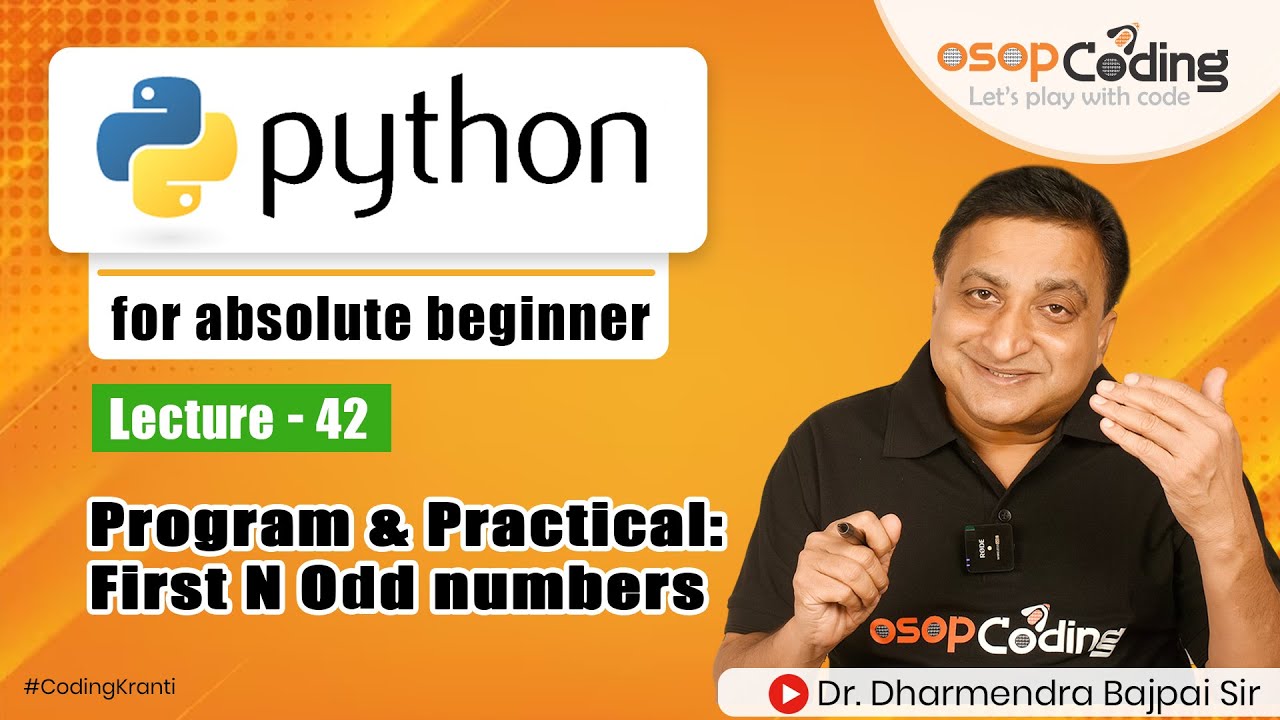 Program For Printing First N Odd Numbers Using While Loop Python