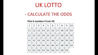 How To Calculate The Odds Of Winning Uk Lotto Step By Step Instructions ...