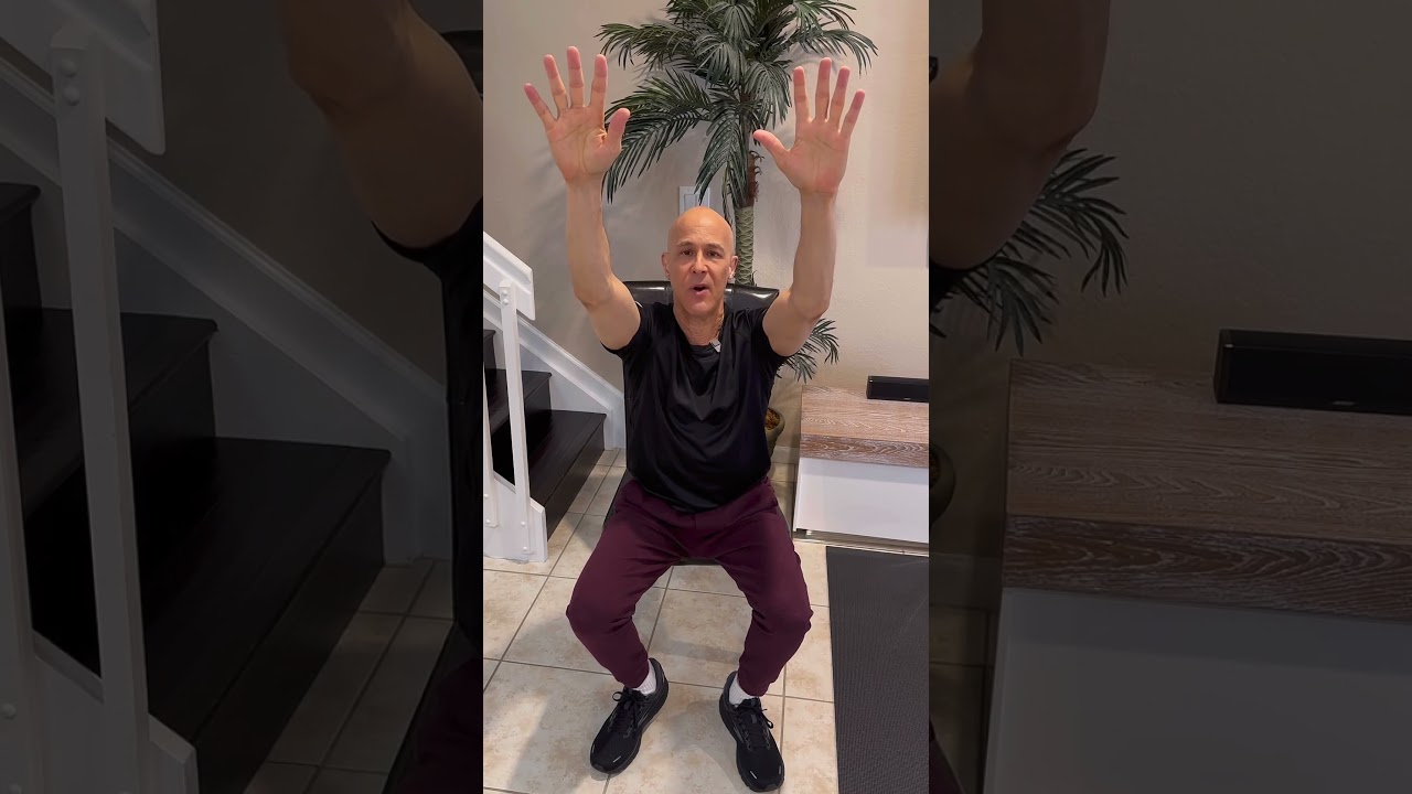 1 Chair Exercise Tightens Tones Your Belly Dr Mandell Yoga Interest