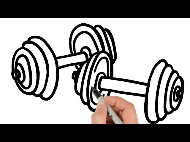 Dumbbells Drawing How Heavy Are The Dumbbells You Lift Vol 12 By