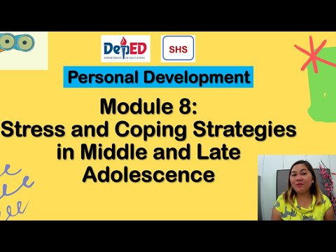 Shs Personal Development Module 8 Stress Coping Strategies For
