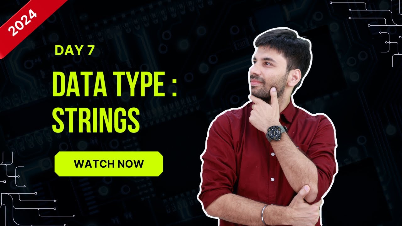 Hello Python Day 7 String Data Type Youtube