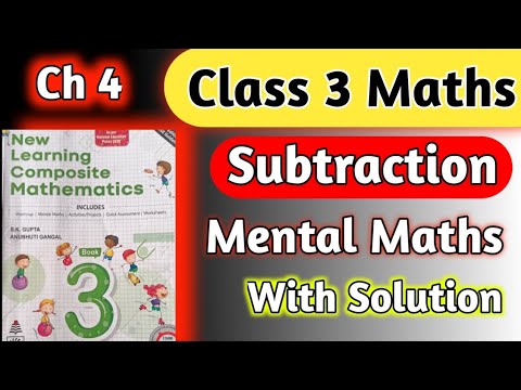 Class 3 Maths Ch 4 Mental Maths Chapter 4 Subtraction Chapter 4