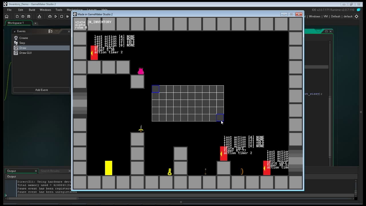 Game Maker Studio 2 Inventory Setup Part 5 Mouse Cursor Youtube