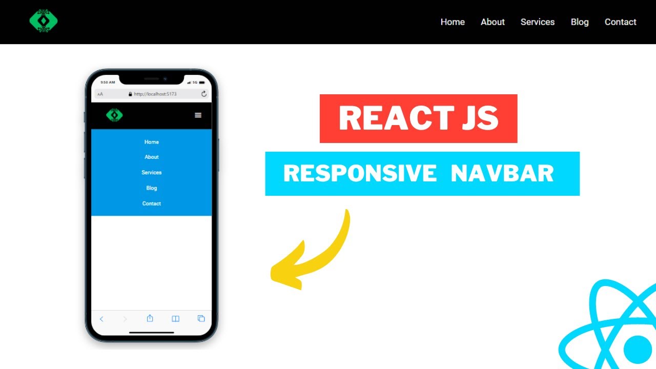 Responsive Navbar Tutorial In React Js Youtube