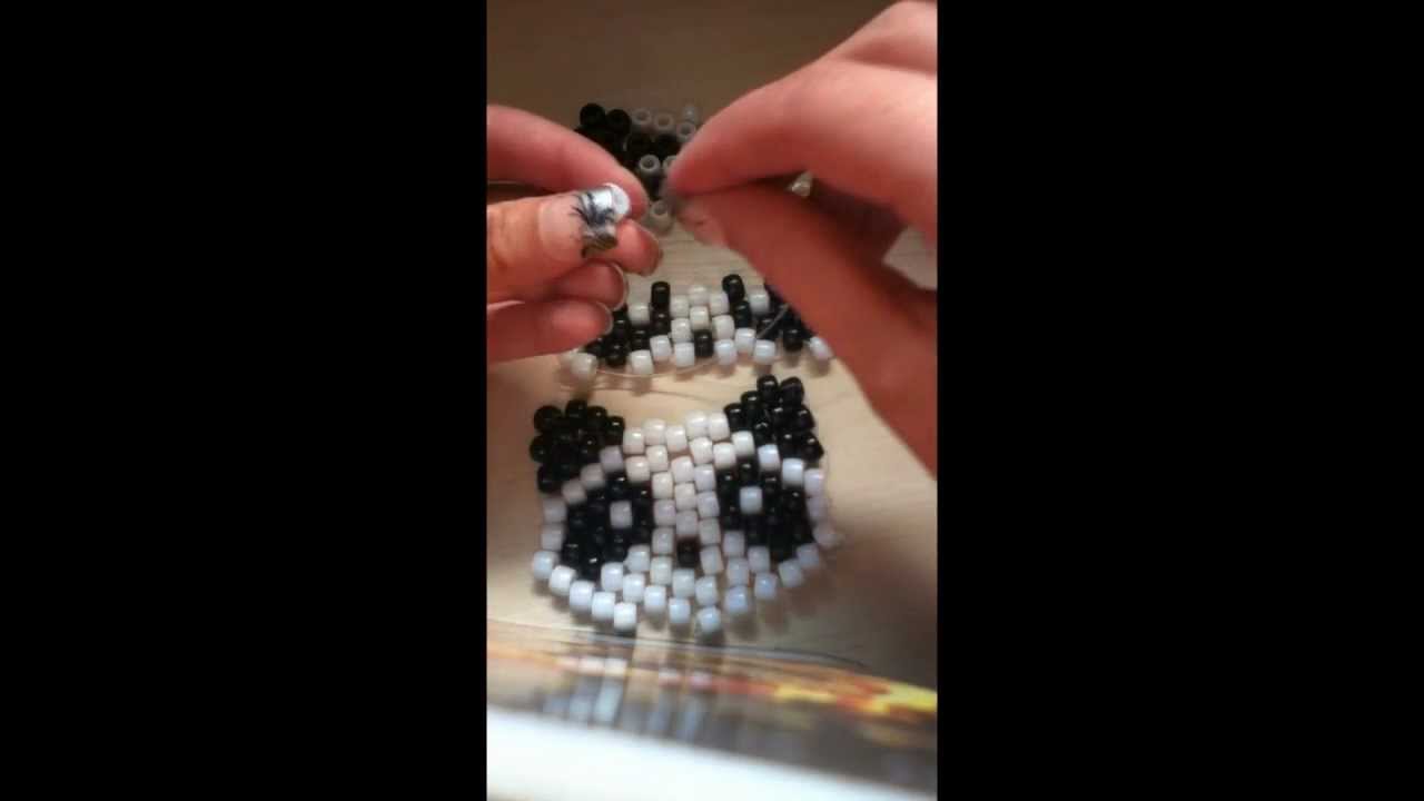Kandi Panda Bear Tutorial Part 2 Youtube