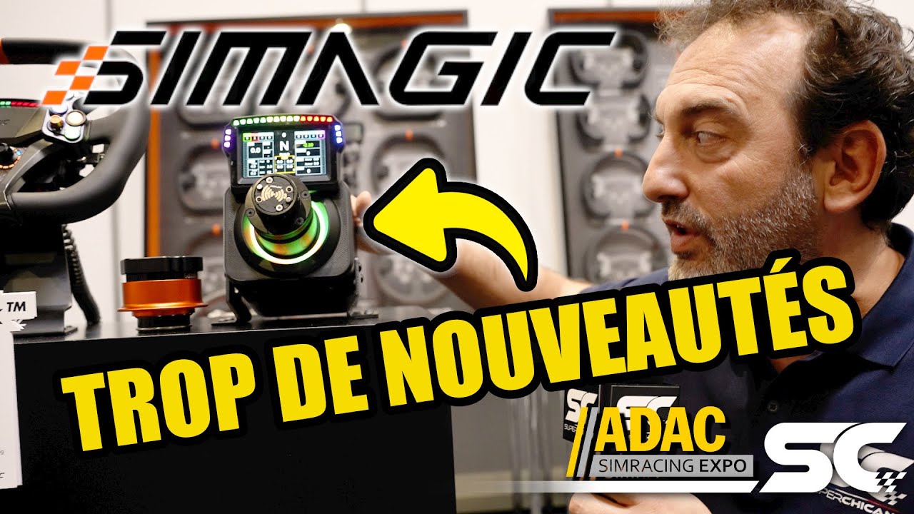 Simagic à L Adac 2024 Pleins De Nouveautés Volants Zeus Base Alpha