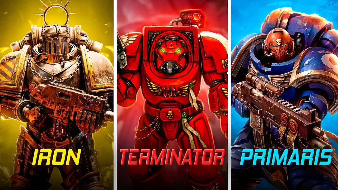 Every Single Space Marine Power Armour Type Explained Youtube