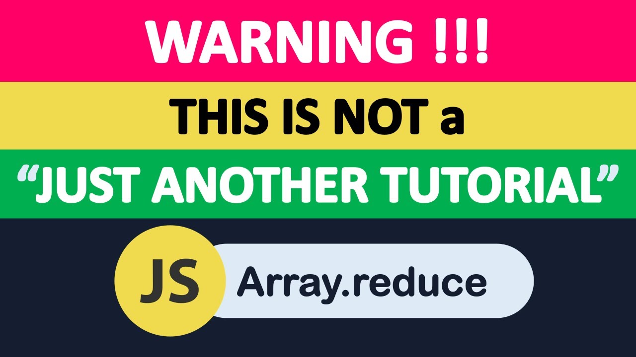 Reduce Method Javascript Array Methods Beginners Tutorial Youtube