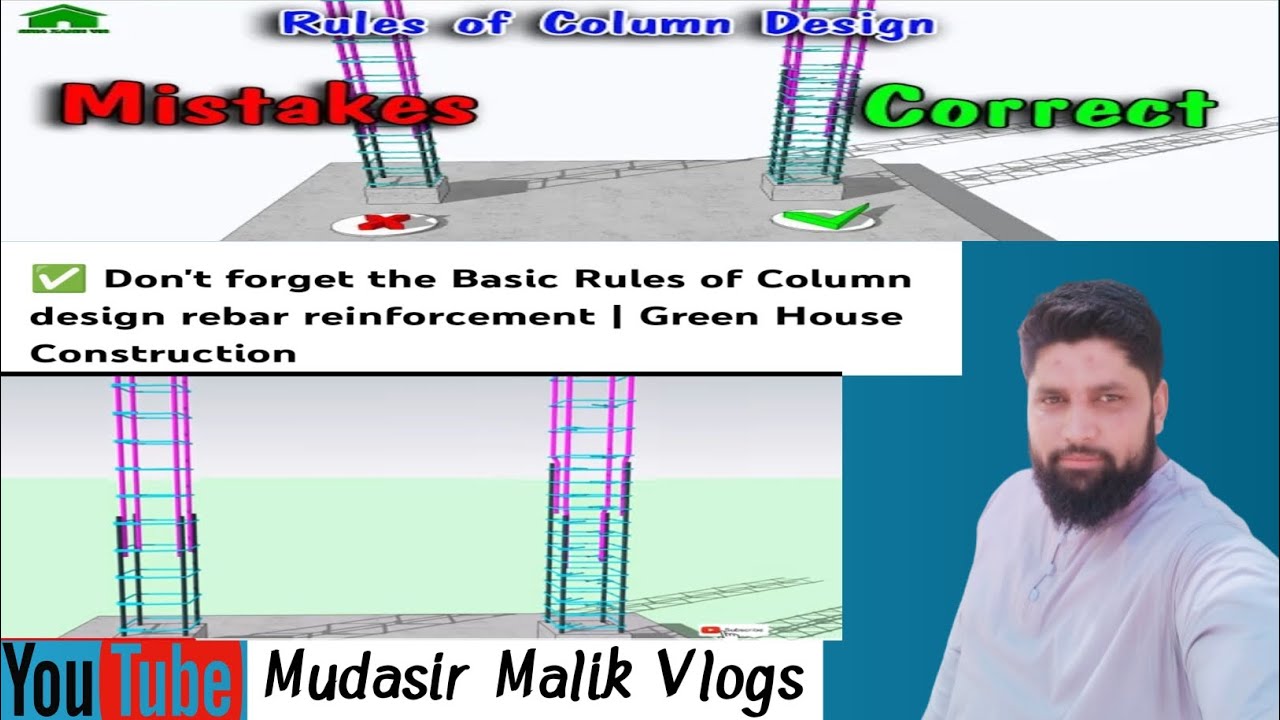 Basic Rules Of Column Design Rebar Reinforcement Engineer Mudasir